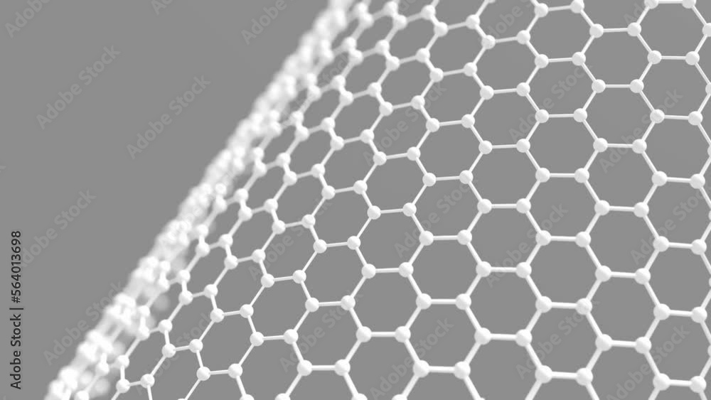 nanotechnology molecular structure lattice, chemistry background loop ...