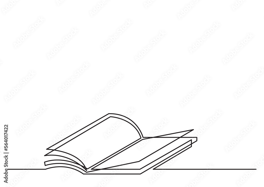 continuous line drawing vector illustration with FULLY EDITABLE STROKE ...