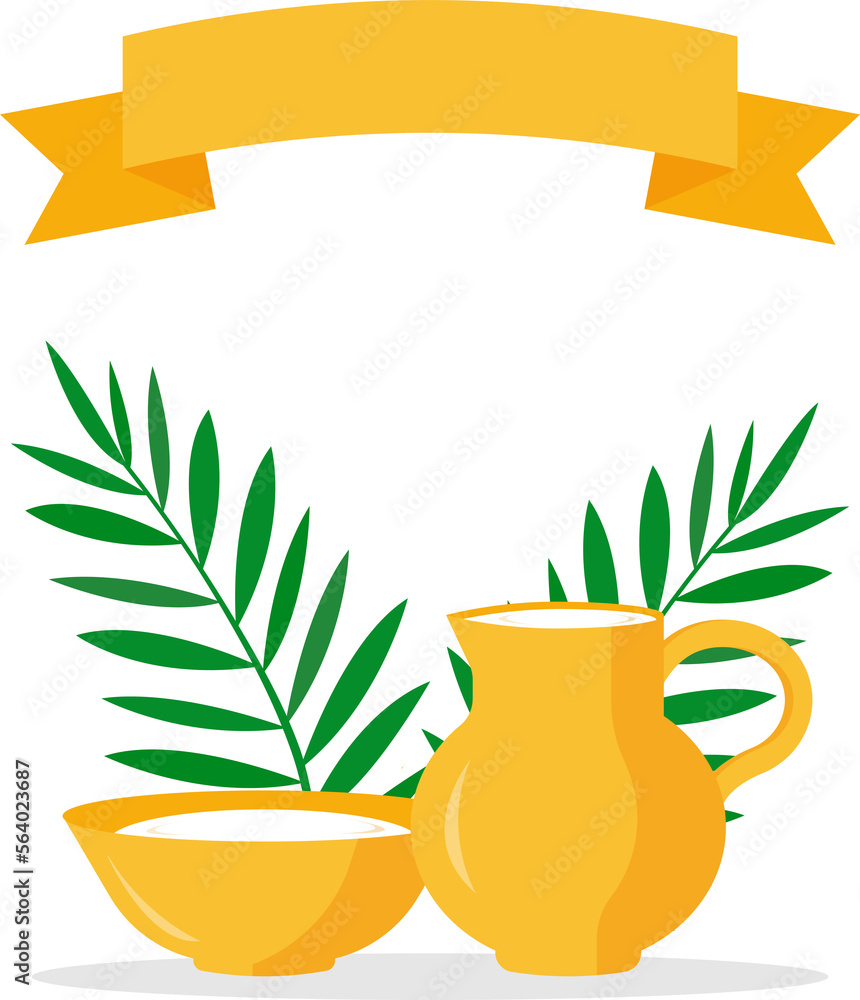 Christian greeting card or banner of the Holy Week before Easter. the ...