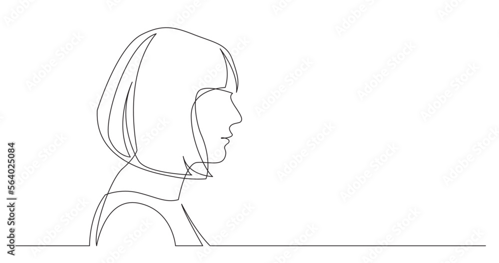 continuous line drawing vector illustration with FULLY EDITABLE STROKE ...