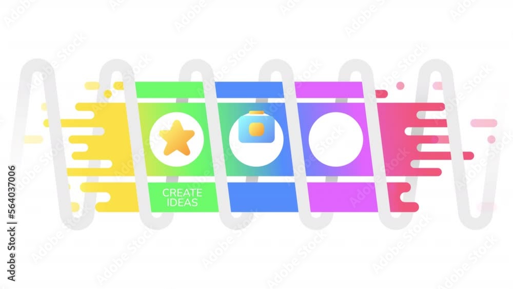 Animated social media infographic. Virtual network platform. Looped HD ...