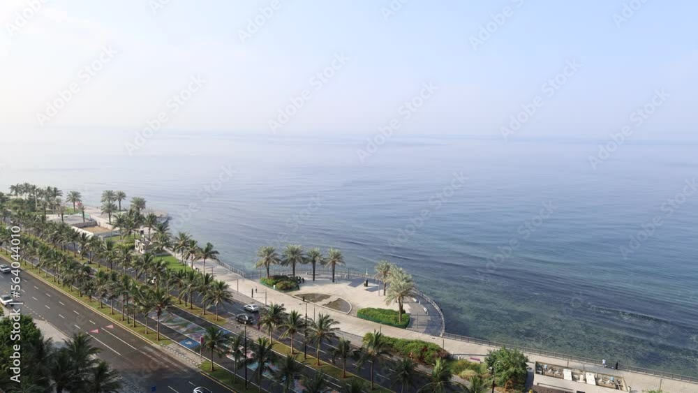 Jeddah , Saudi Arabia - November 26 2022 - Top view of Jeddah city ...