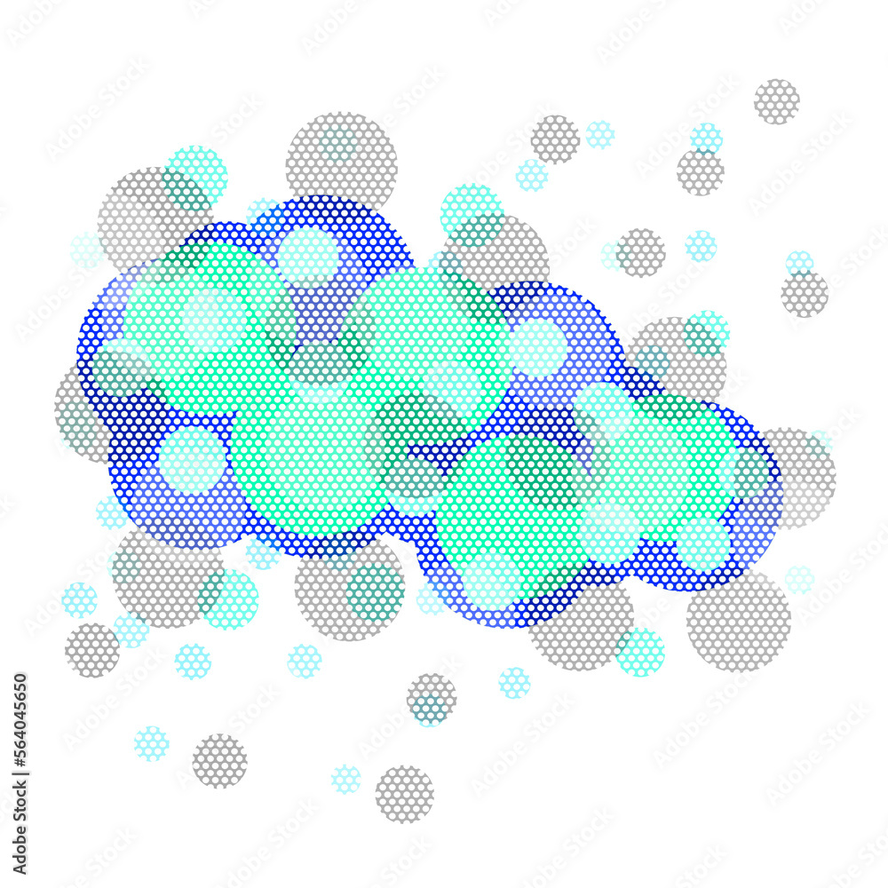 Bubble cloud pattern Stock Illustration | Adobe Stock