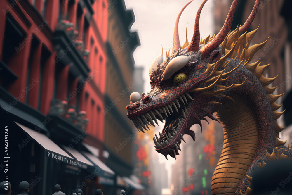 Dragon : A Symbol of Good Luck and Prosperity in Chinatown during ...