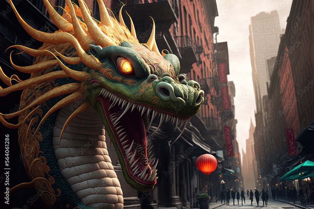 Dragon : A Symbol of Good Luck and Prosperity in Chinatown during ...