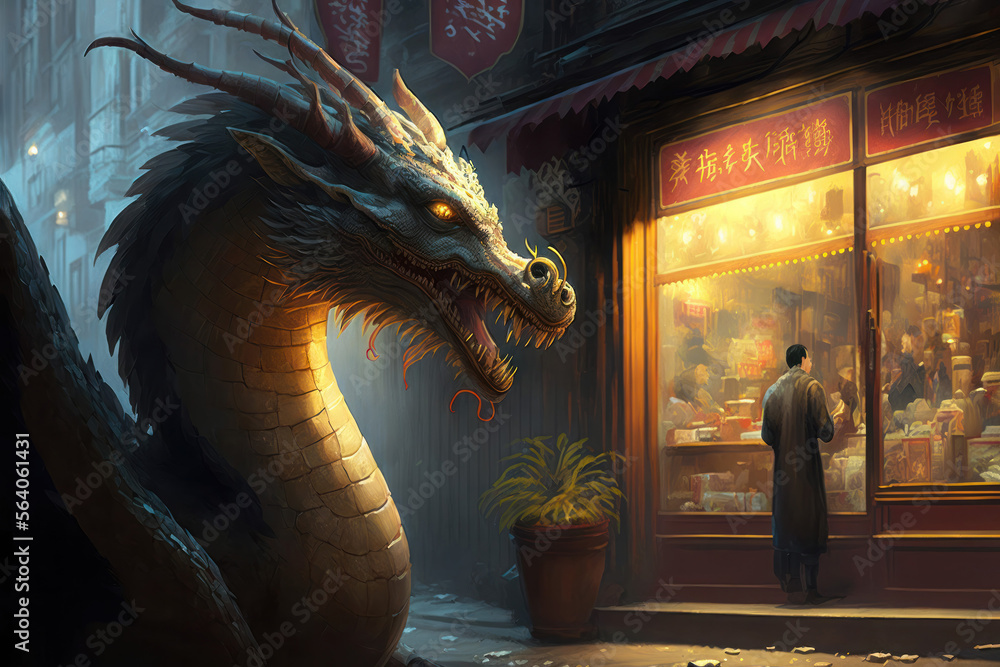 Dragon : A Symbol of Good Luck and Prosperity in Chinatown during ...