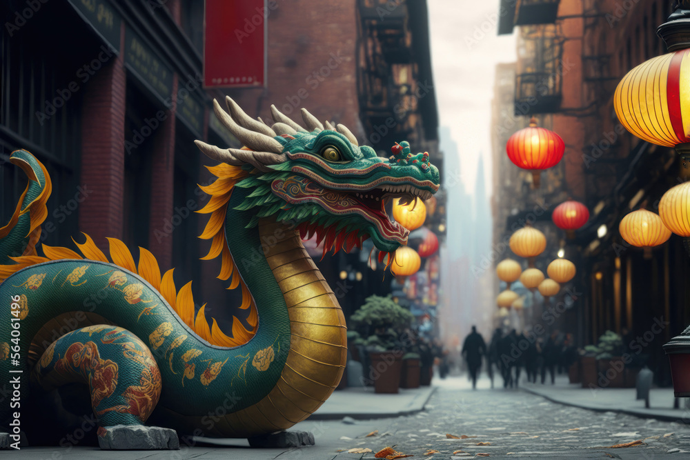 Dragon : A Symbol of Good Luck and Prosperity in Chinatown during ...