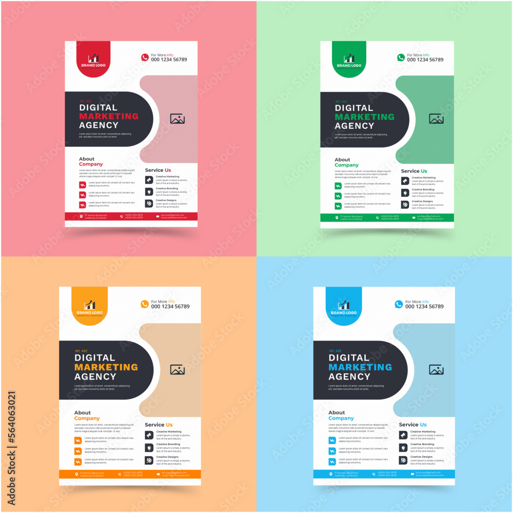 Corporate New Business Flyer Template Design Print Ready, modern ...