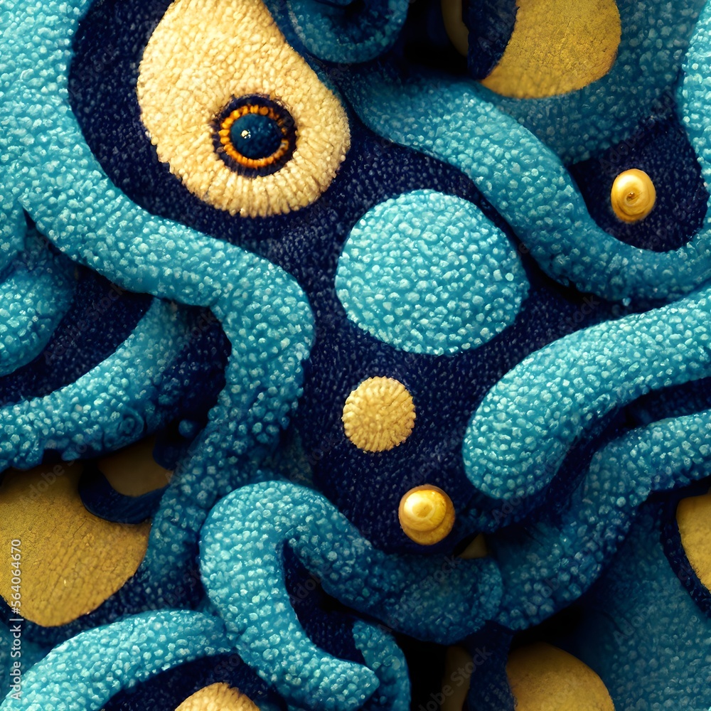 blue ringed octopus texture seamless detail Stock Illustration | Adobe ...