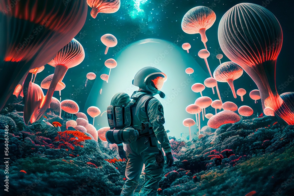 Astronauts And Aliens Art