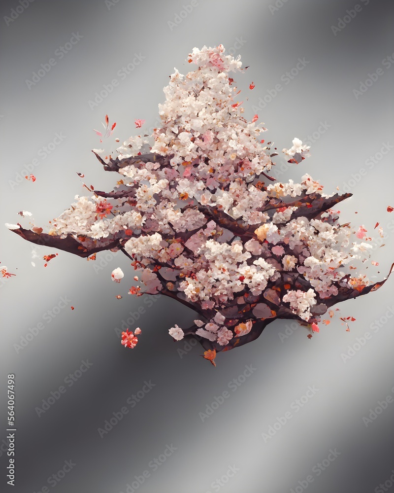 8bit sakura seamless pattern high resolution octane weta digital Cel ...