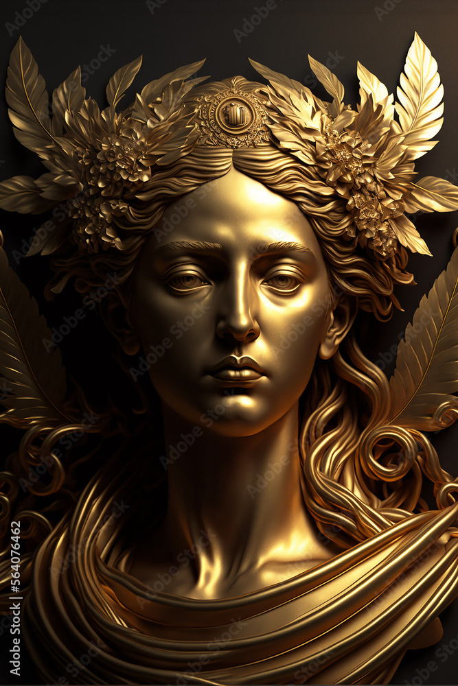estátua hera Deusa da mitologia Stock Illustration | Adobe Stock