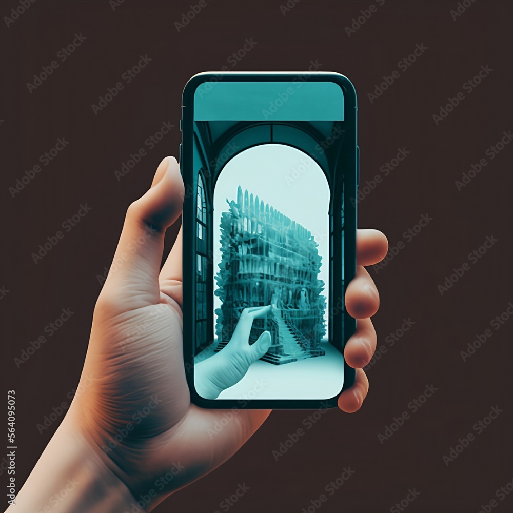 hand holding smartphone ,Hand holding a modern smart phone with a sleek ...