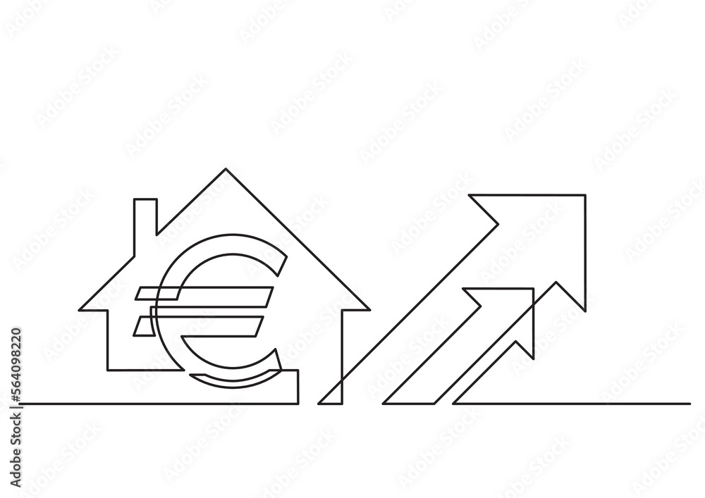 continuous line drawing vector illustration with FULLY EDITABLE STROKE ...