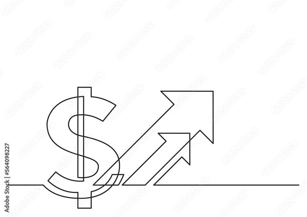 continuous line drawing vector illustration with FULLY EDITABLE STROKE ...