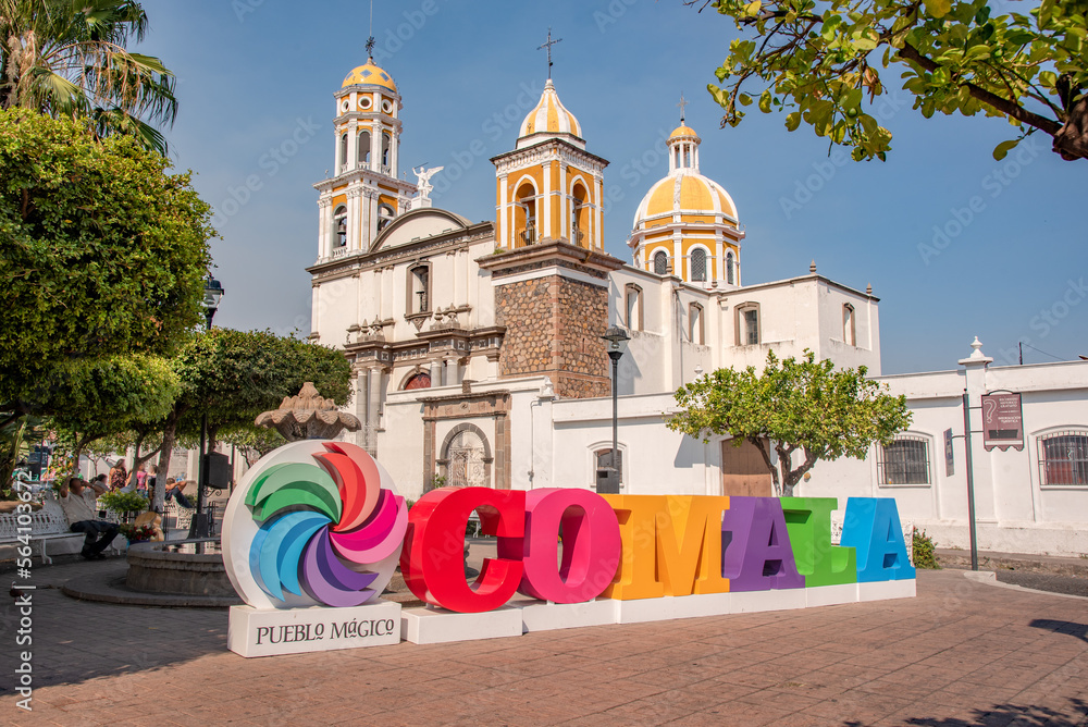Centro Histórico de Comala, Colima, México Stock Photo | Adobe Stock