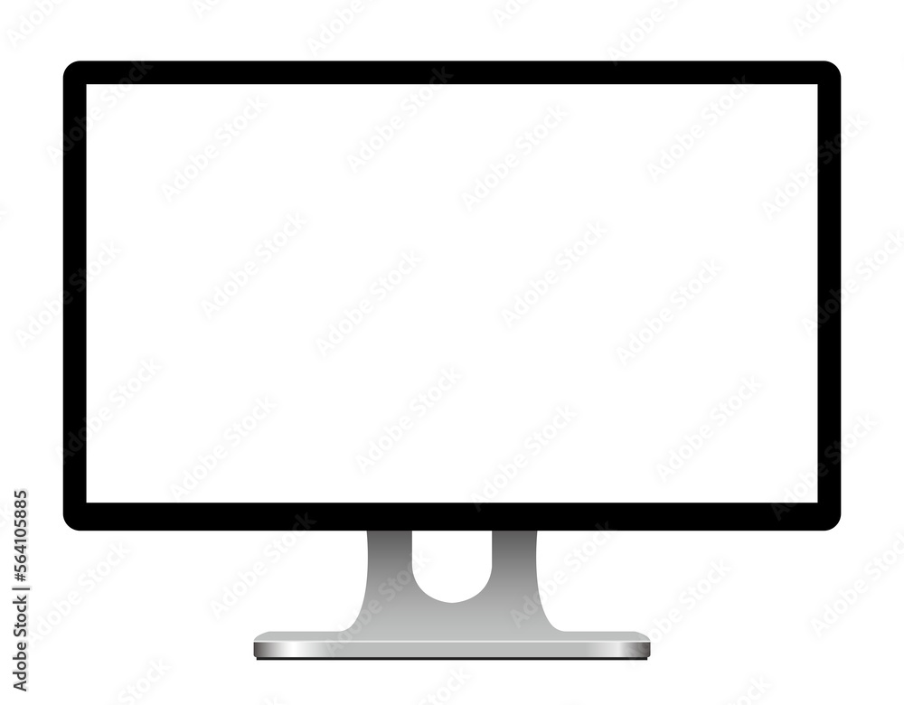 Realistick pc monitor ( computer display) illustration / png, no ...
