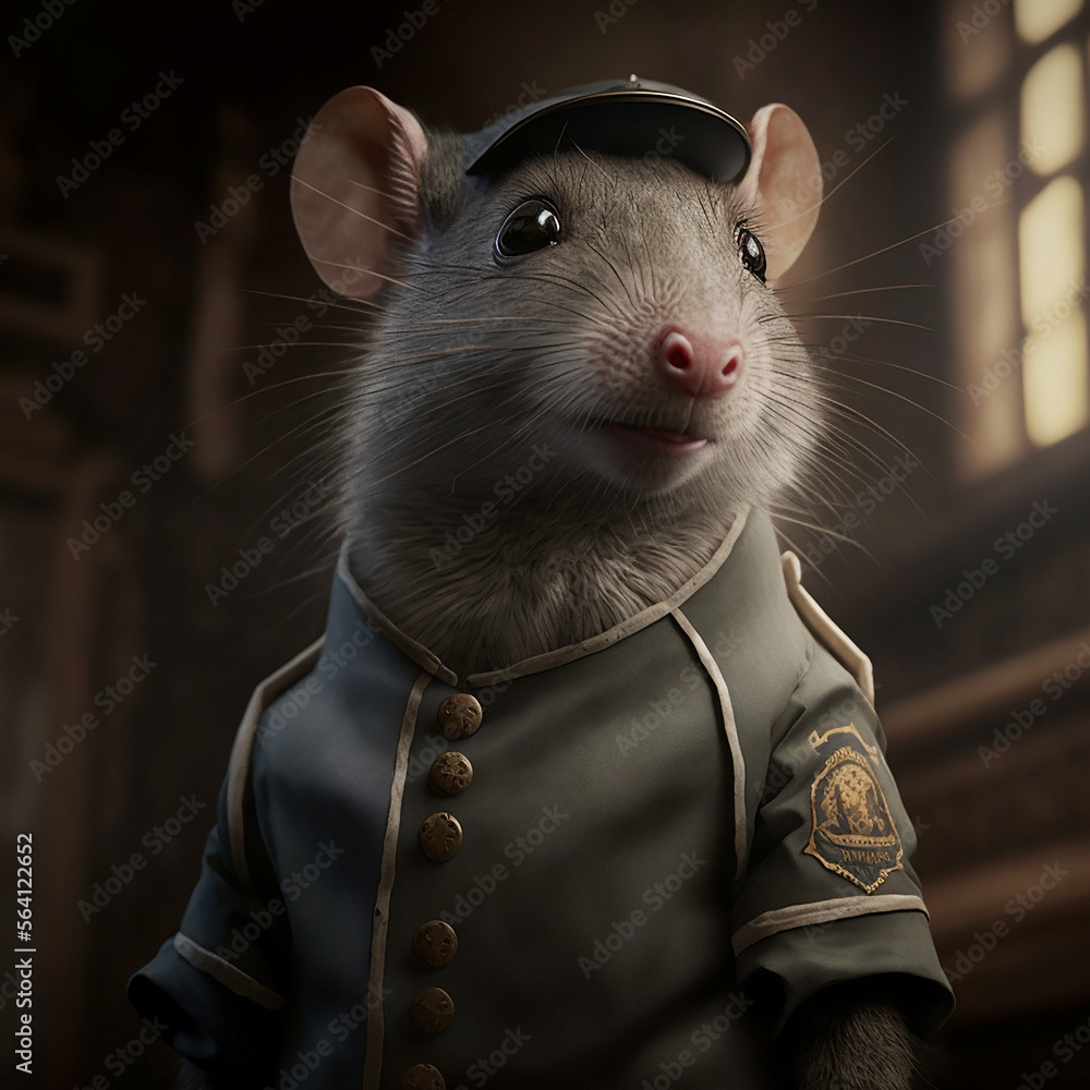 rats in judge uniforms. Generative AI Stock Illustration | Adobe Stock