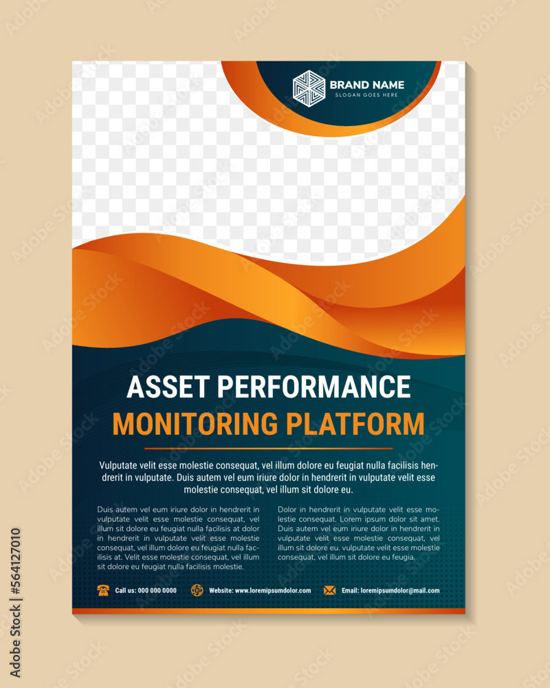 flyer template design for promotion of asset performance monitoring ...