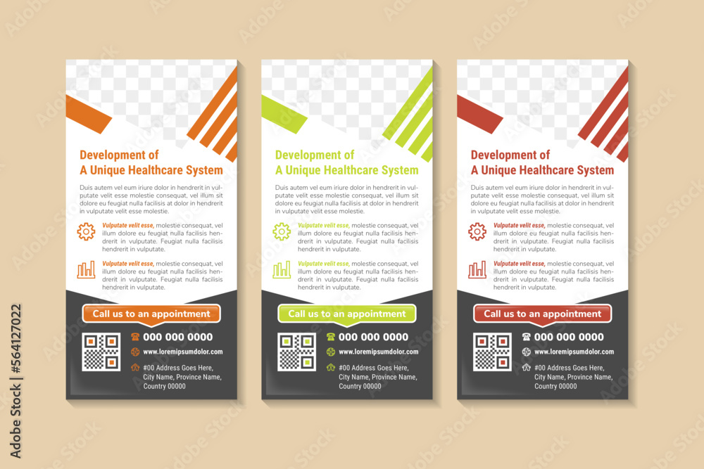 collection of roll up business banner design vertical template vector ...