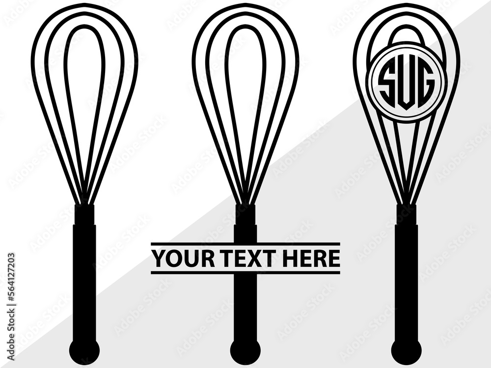Bakery Monogram, Bakery Silhouette, Bakery SVG, Baking Svg, Rolling Pin ...