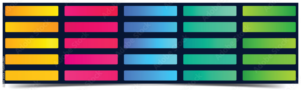 Set of colorful Screen gradients. Bright vibrant gradients background ...