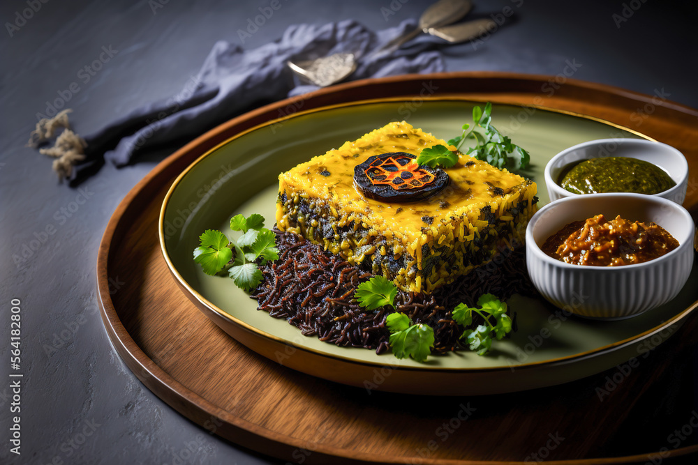 African Bobotie, a traditional South African dish, Generative AI Stock ...