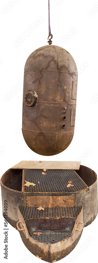 Isolated PNG cutout of a rusty capsule on a transparent background ...
