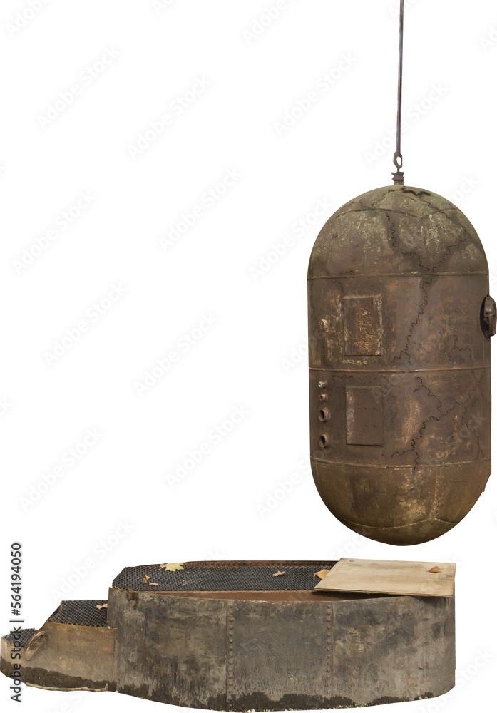 Isolated PNG cutout of a rusty capsule on a transparent background ...