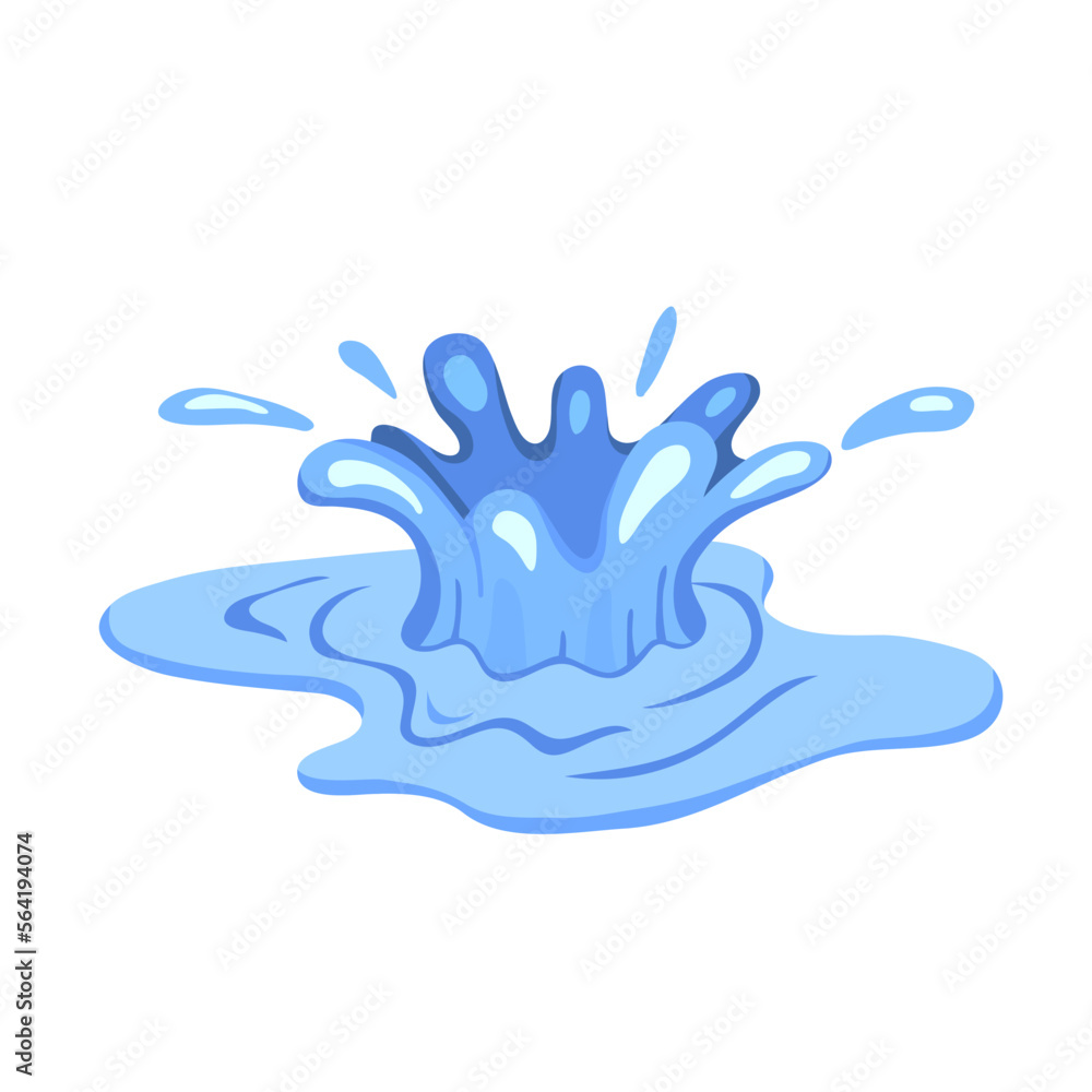 Vecteur Stock Splas water in sprinkling drops, spraying liquids and ...