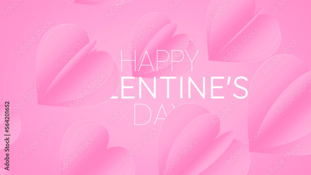 Video Stock Valentine’s day concept background, Hearts motion for ...