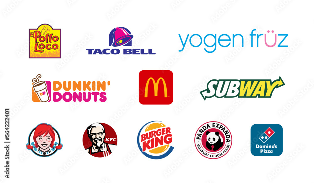 Brands Of Popular Fastfood And Restaurant El Pollo Loco Taco Bell