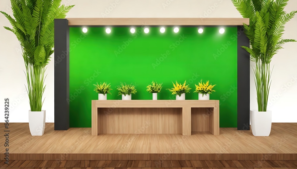 Minimal modern product display on neutral beige background - Green ...