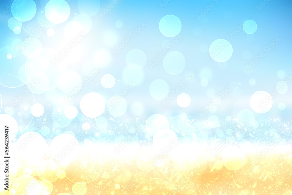 Abstract bright gradient motion spring or summer landscape texture background with natural gold ...