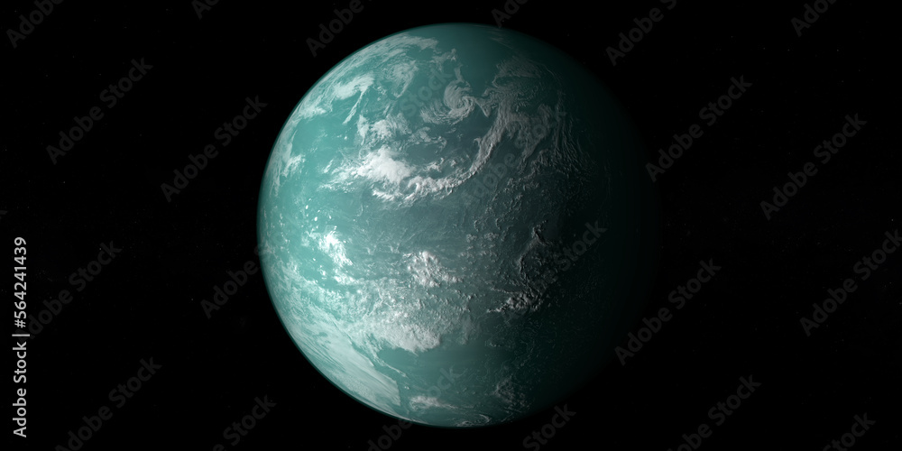 Photo & Art Print Full Surface of exoplanet Kepler 22b, Manuel Mata
