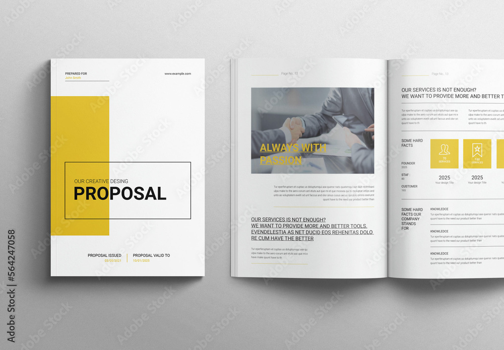 CMS Web Proposal Template Stock Template | Adobe Stock