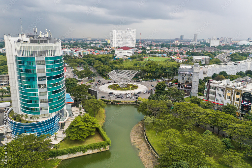 aerial view of Summarecon Bekasi is an icon of the modern city of ...