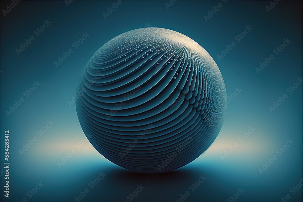 Giant sphere/globe/ball with texture and a shiny surface, resembling a ...