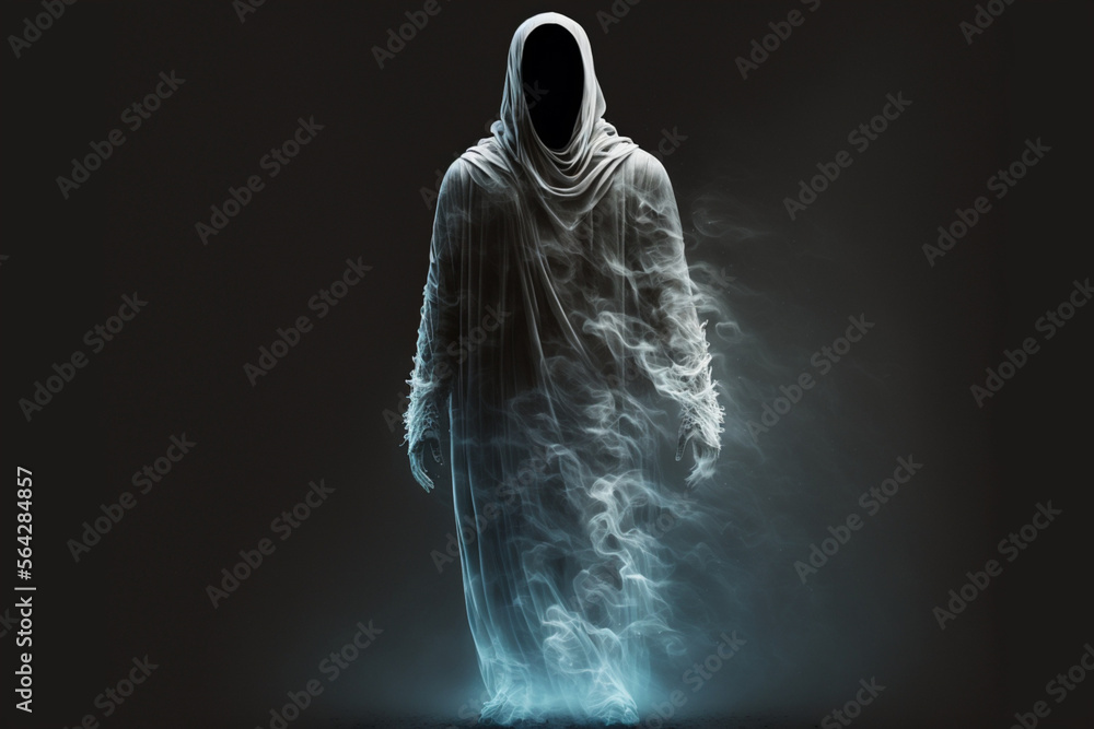 Ethereal ghost Stock Illustration | Adobe Stock