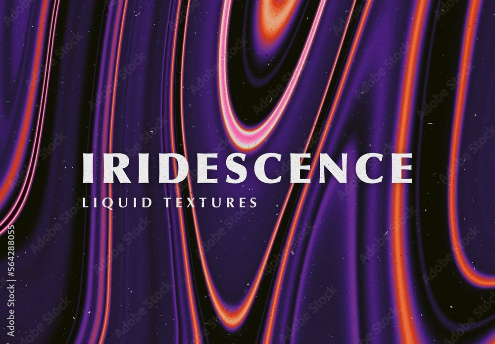 Iridescence Liquid Textures Stock Template | Adobe Stock