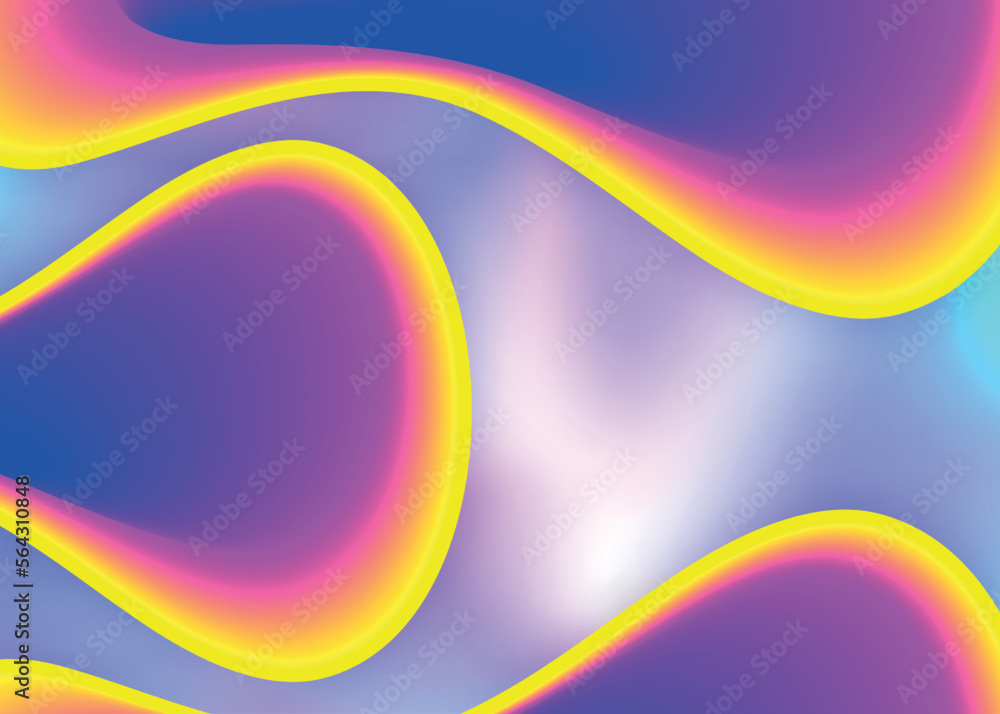 Liquid fluid. Circle report, book design. Vivid gradient mesh ...