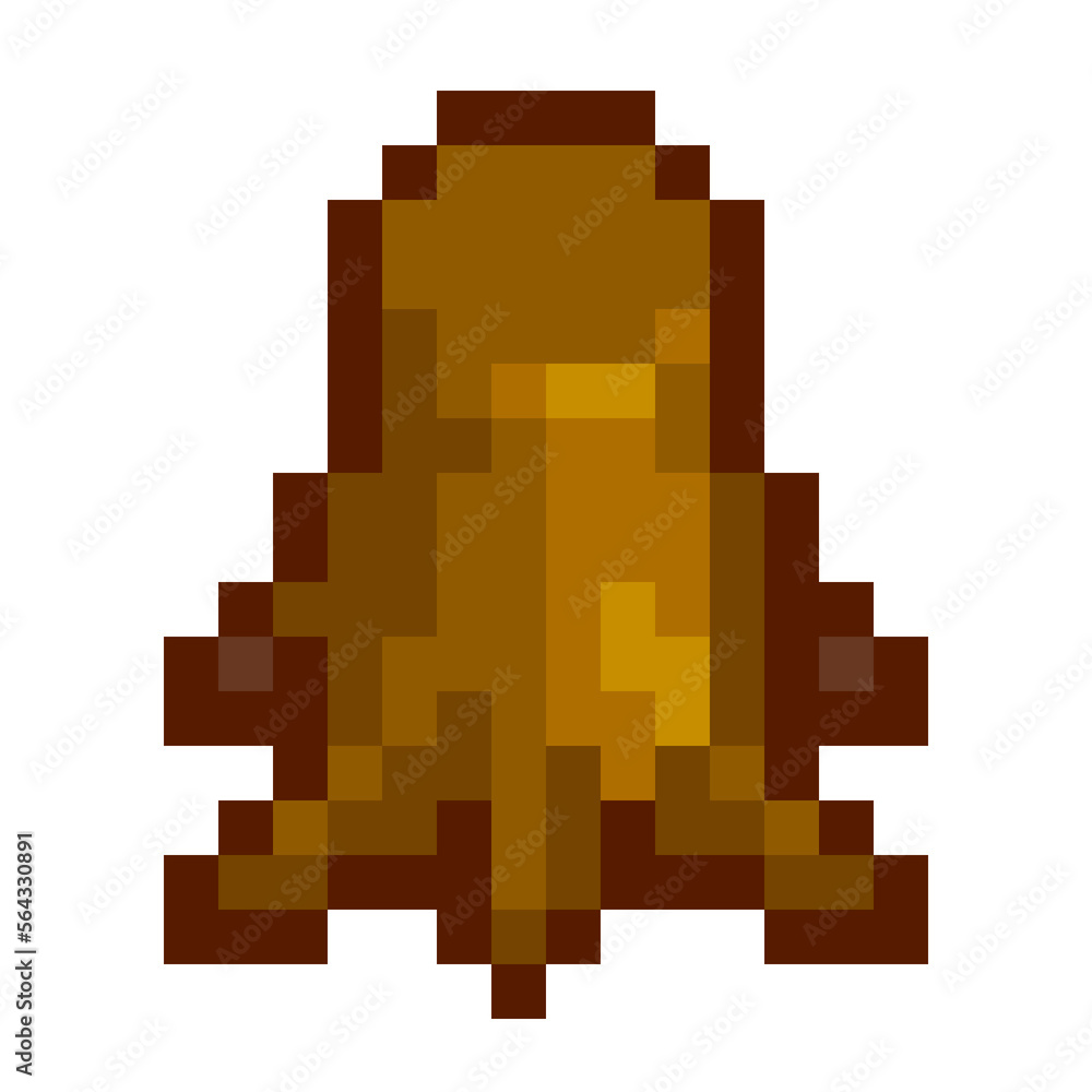 Pixel art tree stump trunk forest landscape enviroment background asset ...