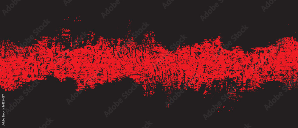 Vecteur Stock Red brush stroke background. Red ink splash on backdrop ...