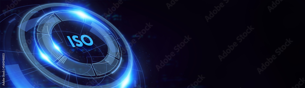 ISO Standard certification standardization quality control concept on ...