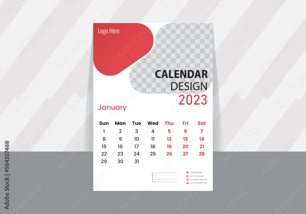 2023 calendar planner set for template corporate design week starts on ...