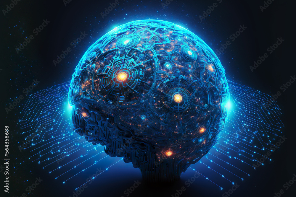 Data network, flow of information through the Internet throughout the ...