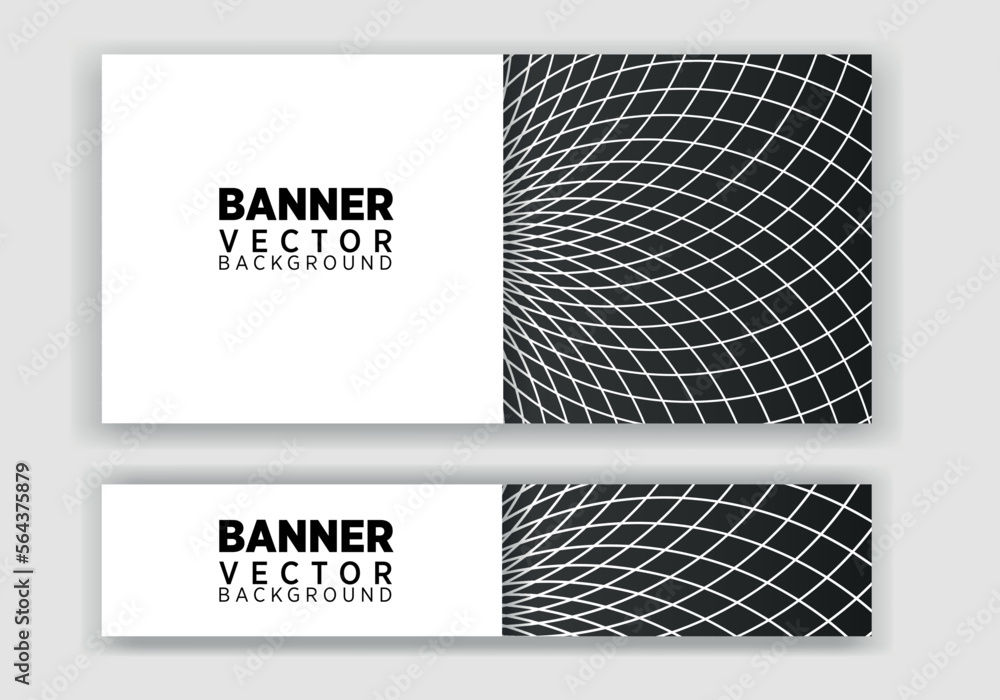 set of creative web banners of standard size with a place for text ...
