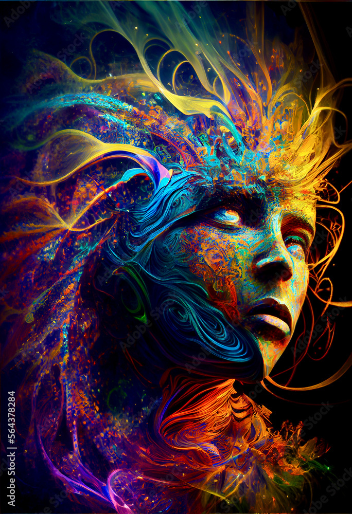 Poster Generative AI abstract render of the subconscious – Wall Art ...