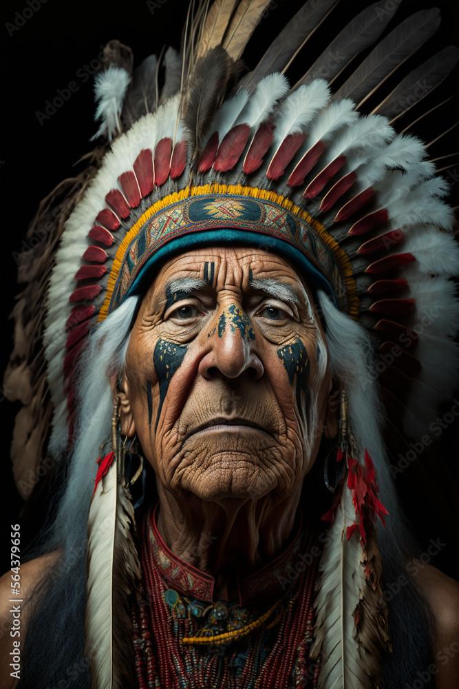 Native American Chief Portrait