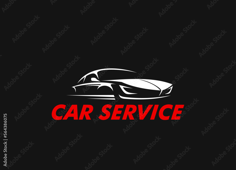 Car service, automobile repair garage station icon. Vehicle maintenance ...